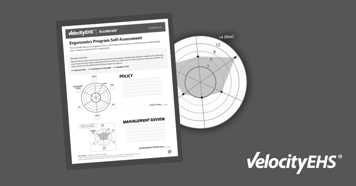 Ergonomics Program Self-Assessment | VelocityEHS